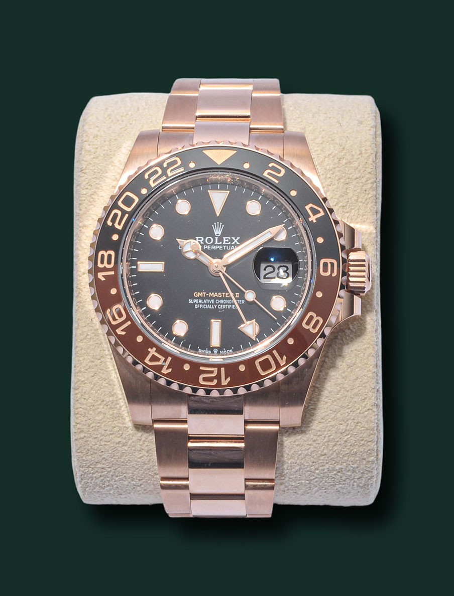 ROLEX GMT-MASTER II ORO ROSA Ref. 126715 NOS